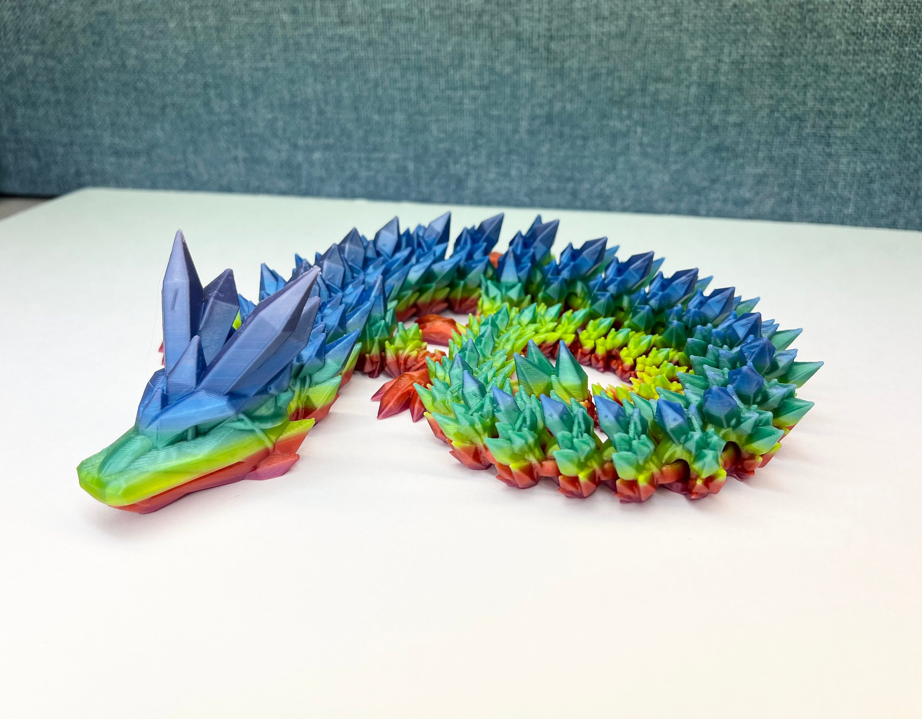 3d Printed Articulated Dragon,cinderwing3d - Etsy
