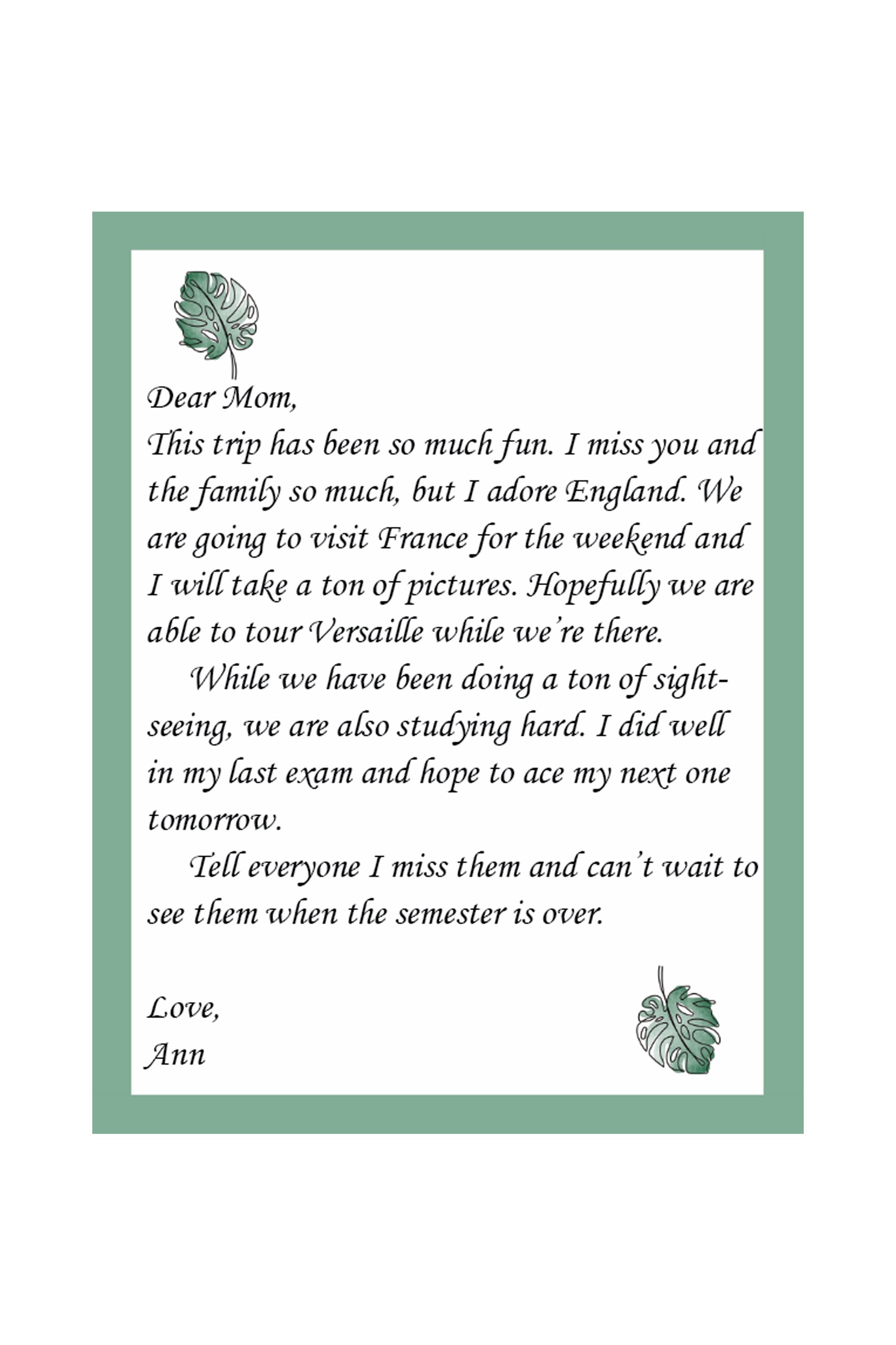 Monstera Leaf Stationary Instant Download PDF Digital Dowload Printable ...
