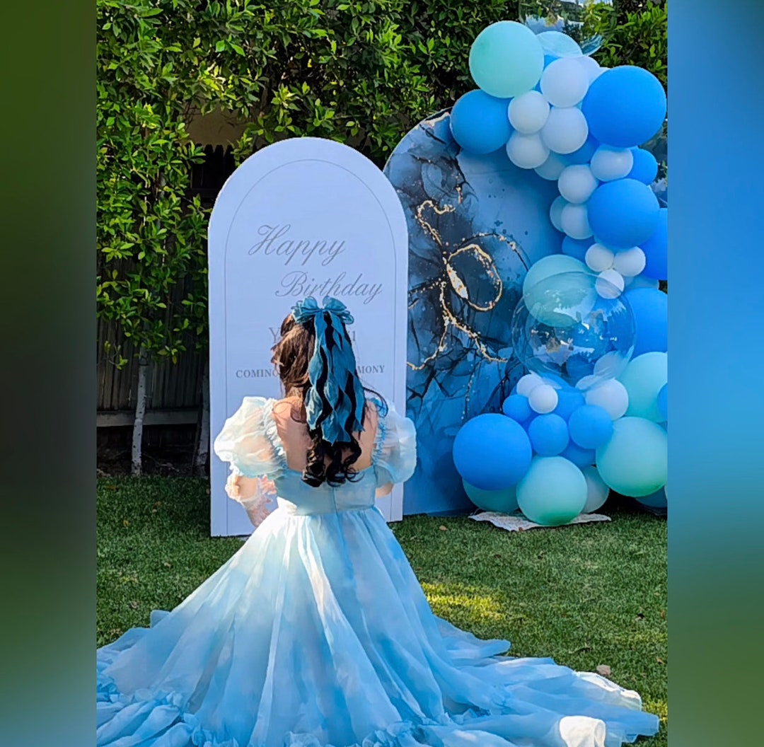 Gold Arched Stand Custom Color Cover Backdrop Fabric, Pillowcase Type ...