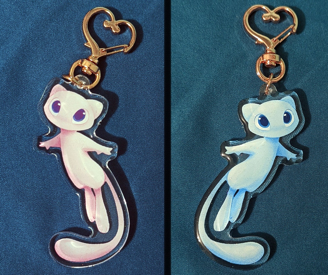 Mew Acrylic Keychain - Etsy