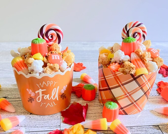 Fake Fall Popcorn Mix | Fake Candy | Fake Popcorn | Fake Fall Dessert ...