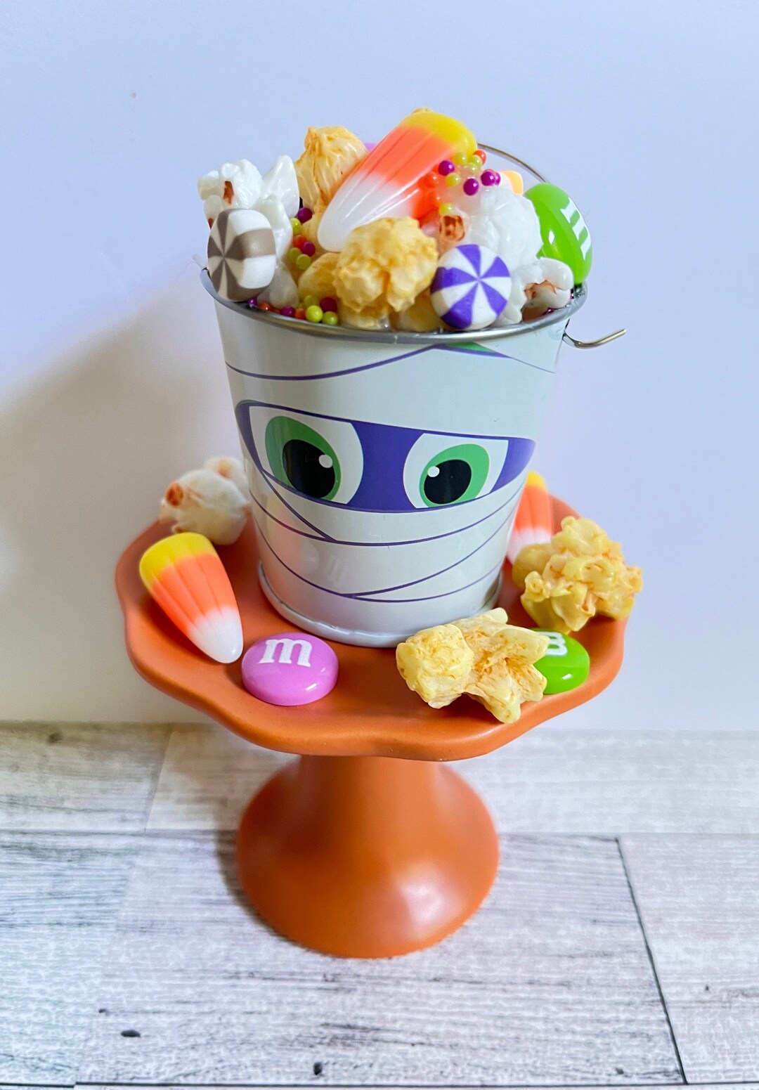 Fake Mummy Halloween Popcorn & Sweet Bucket - Etsy