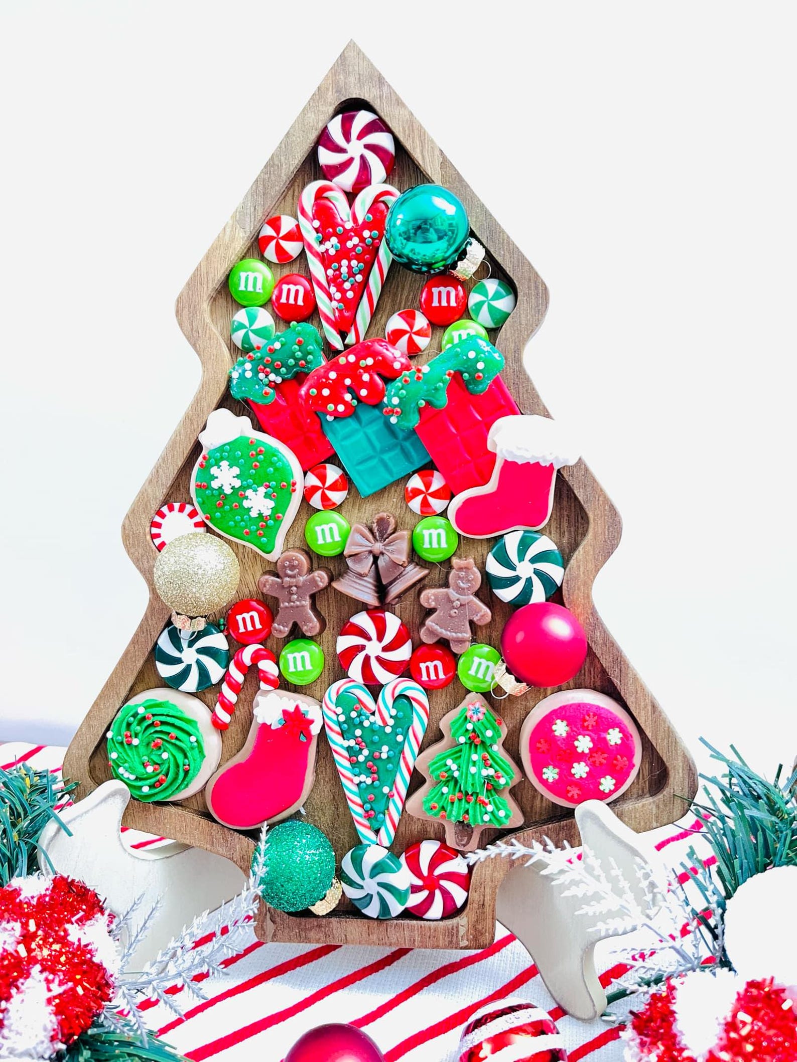 Fake Christmas Dessert Board | Christmas Charcuterie Board | Fake ...