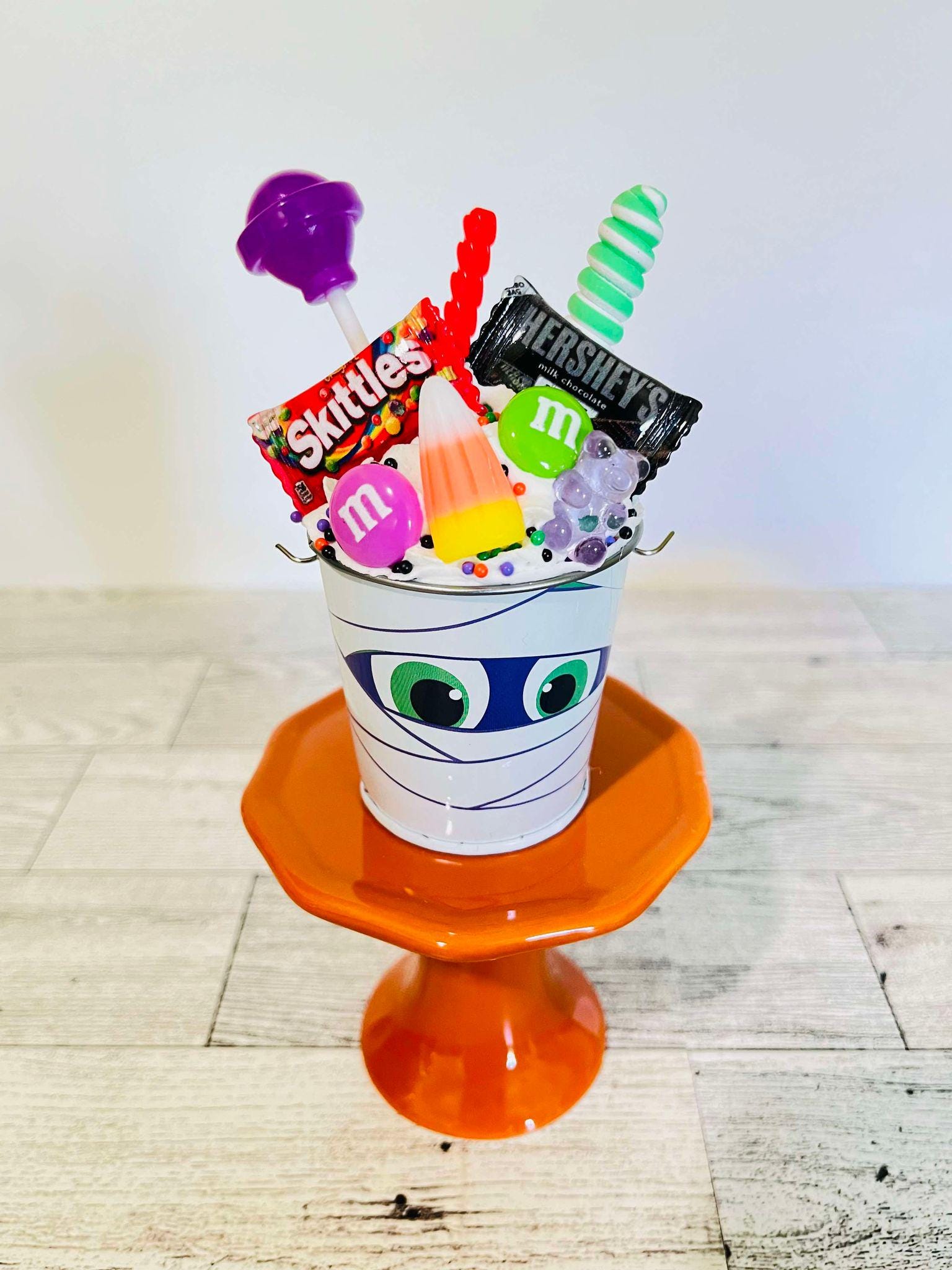 Trick or Treat Bucket W/ Candy | Fake Candy | Halloween Decor | Tier ...