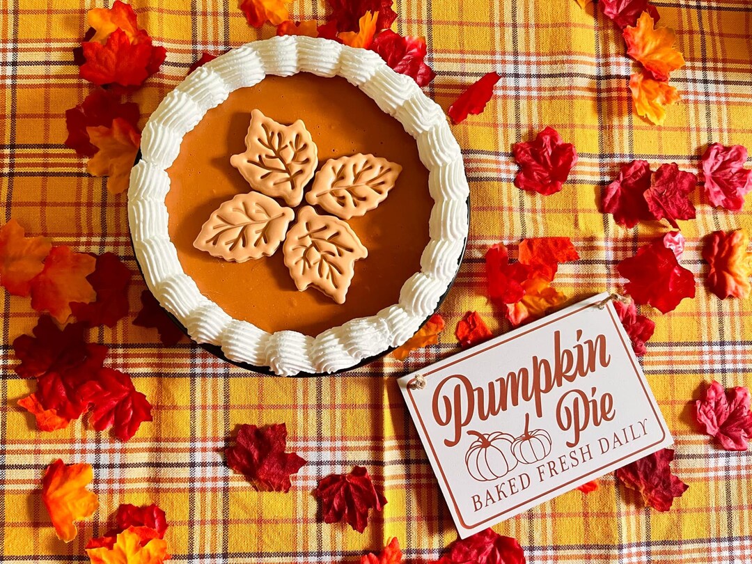 Fake Large Pumpkin Pie | Pumpkin Pie | Fake Pie | Fall Decor | Fake Bake | Fake Dessert| Fall ...