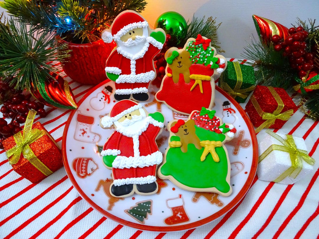 Fake Santa Cookies | Fake Christmas Cookies | Faux Christmas Cookies ...