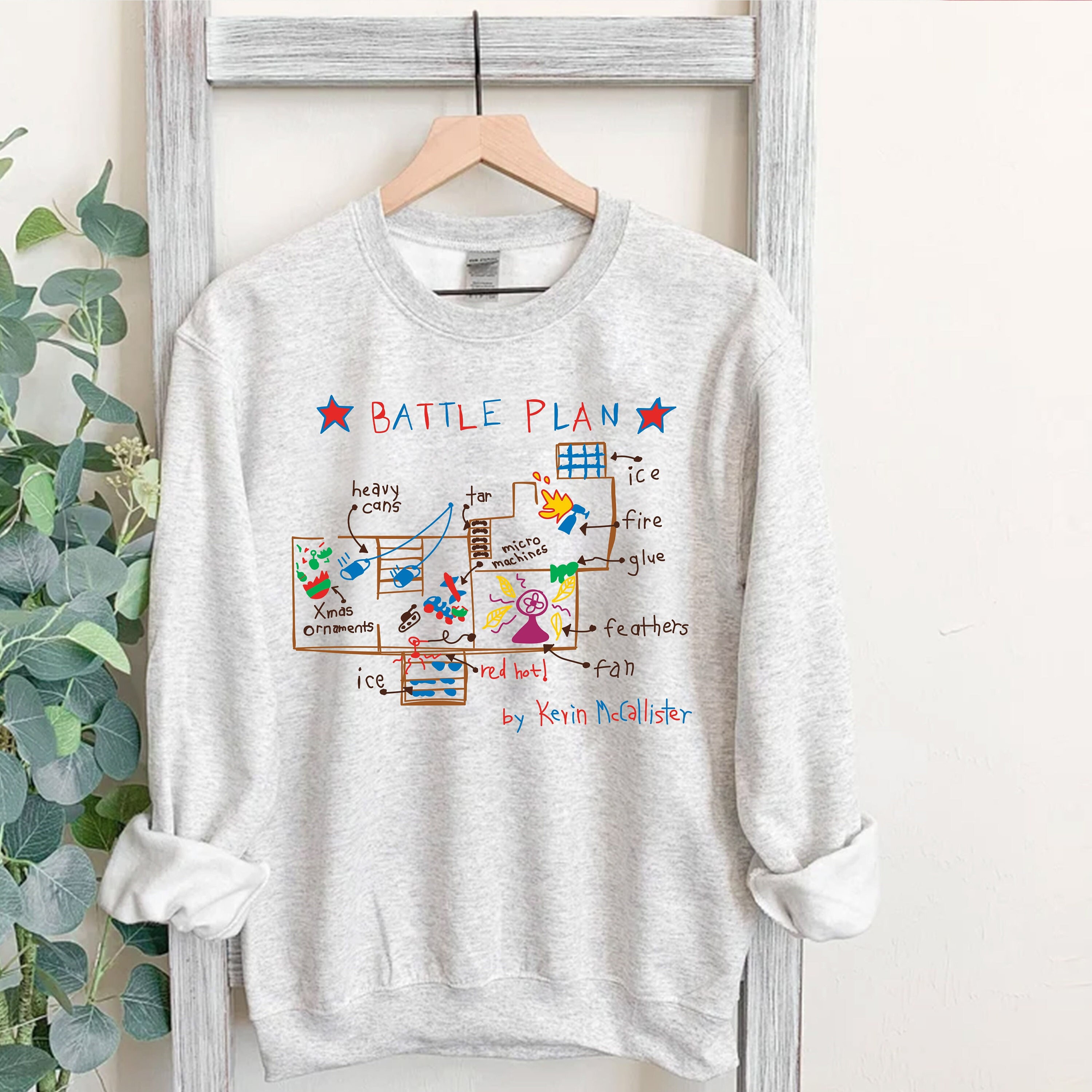 Home Alone Battle Plan Sweatshirt Wet Bandits Home Alone Movie ...