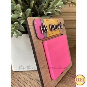 Sticky Note Holder Teacher | Sticky Note Holder | Teacher Sticky Pad ...