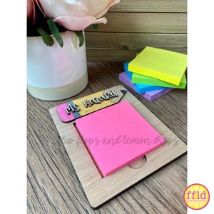Sticky Note Holder Teacher | Sticky Note Holder | Teacher Sticky Pad ...