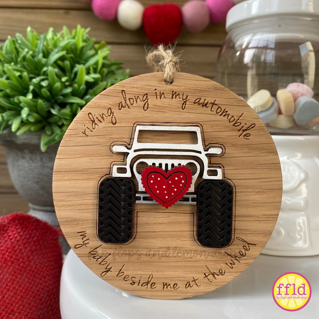 Valentines Day SUV Ornament | Valentines Day Car Tag | Valentines Day ...