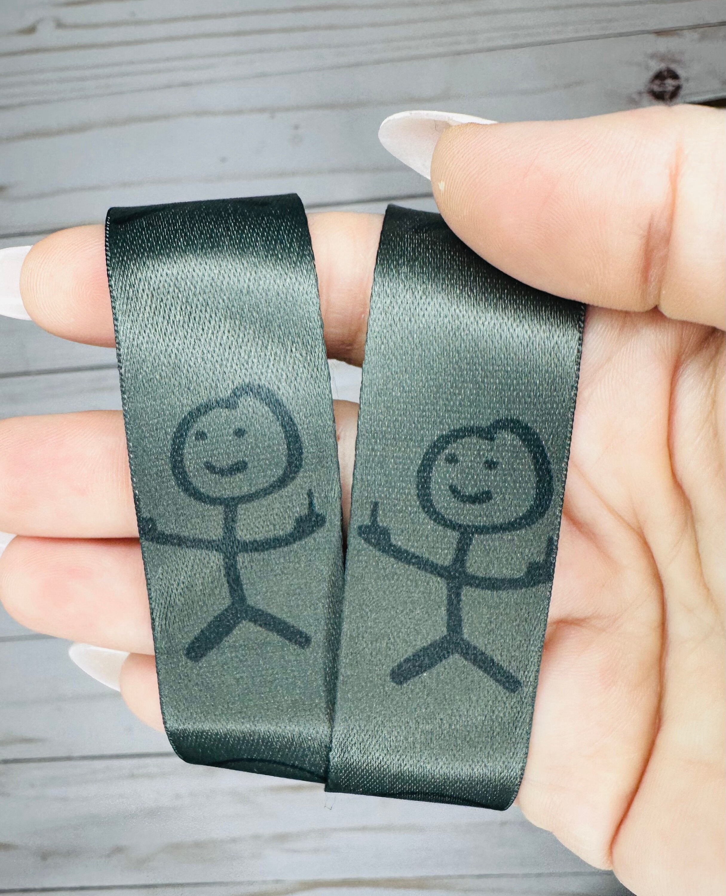 Middle Finger Stickman Lanyard for Badge, Keychain, Peperspray and More ...