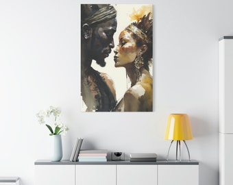LGBTQ Black Love Abstract Art Print Perfect for Valentine's Day - Etsy