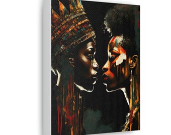 LGBTQ Black Love Abstract Art Print Perfect for Valentine's Day - Etsy