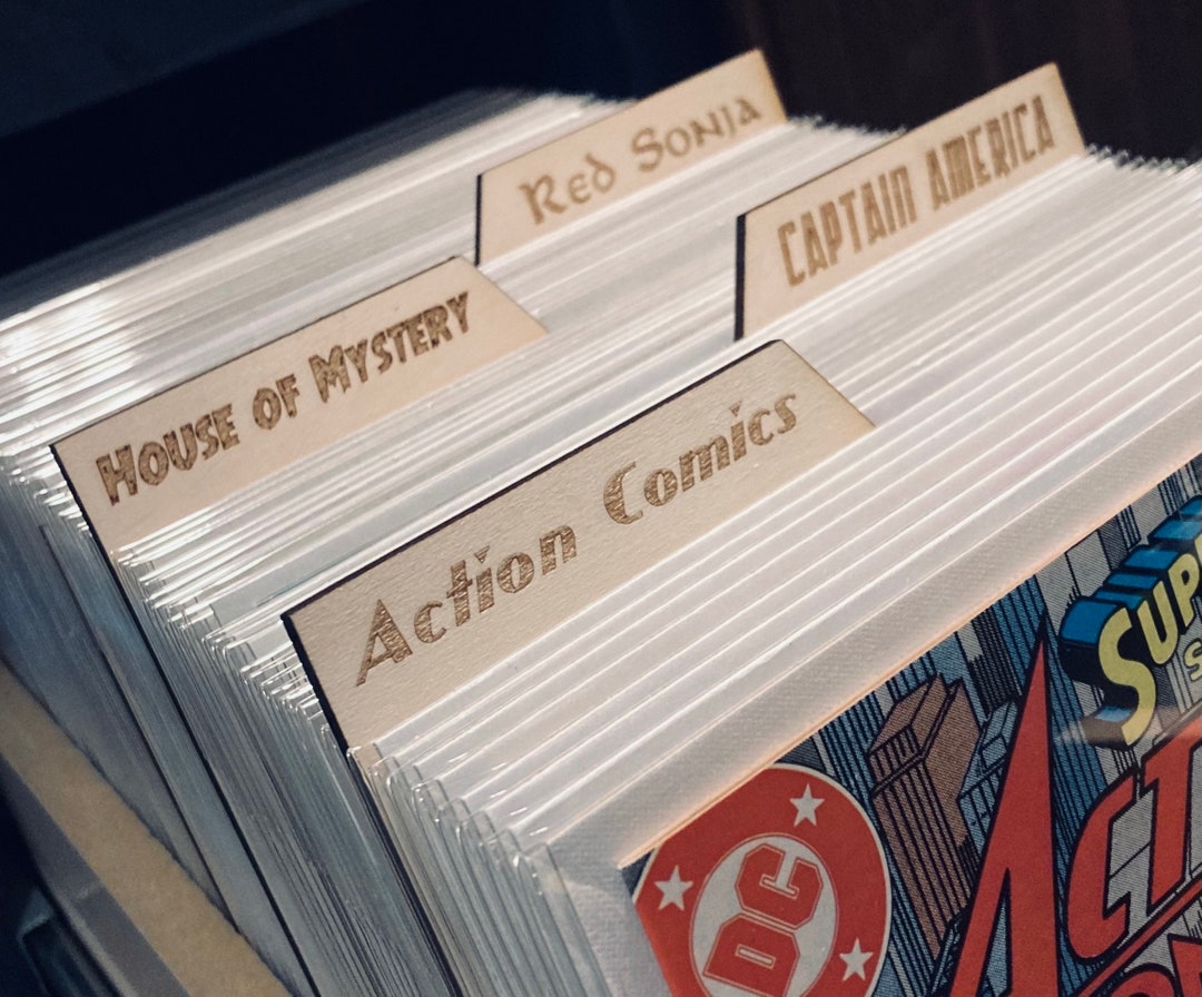 Custom Comic Book Dividers Unique Gift for Comic Book Lovers - Etsy
