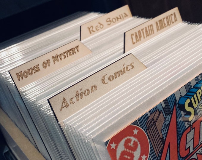Custom Comic Book Dividers Unique Gift for Comic Book Lovers - Etsy