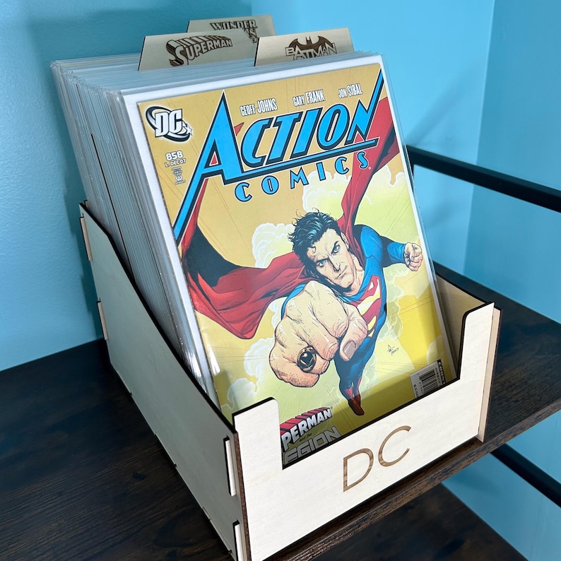 Personalized Comic Book Collector Kit – Display Stand, Storage Box ...
