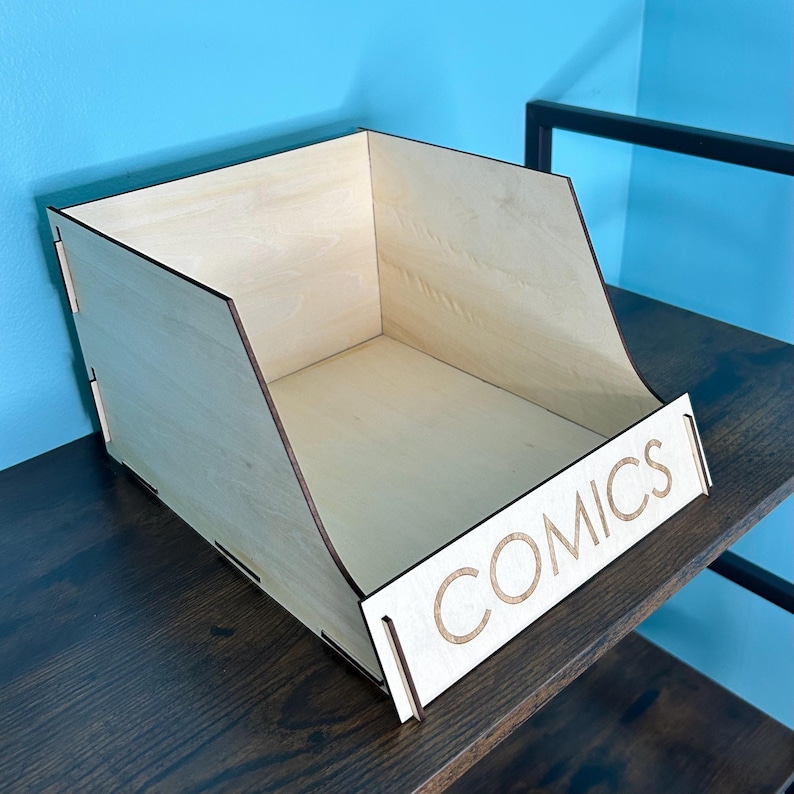 Comic Book Storage Box: Compact Shelf Display, Holds 60 Comics ...