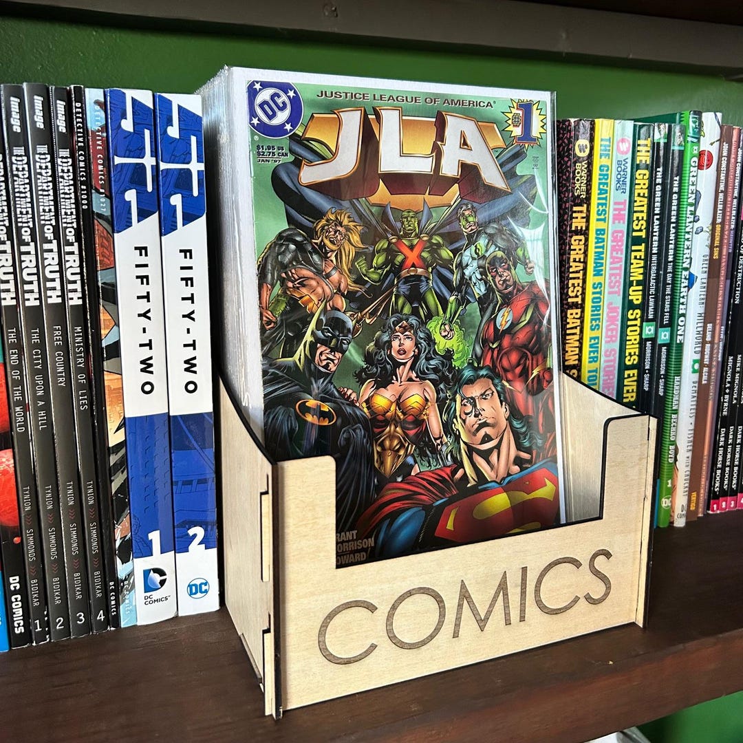 Comic Book Storage Box: Personalized Shelf Display, Holds up to 60 ...