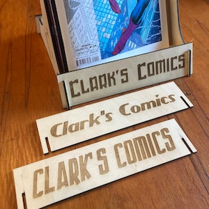 Personalized Comic Book Display Stand, Holds up to 15 Comics - Etsy