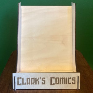 Personalized Comic Book Display Stand, Holds up to 15 Comics - Etsy