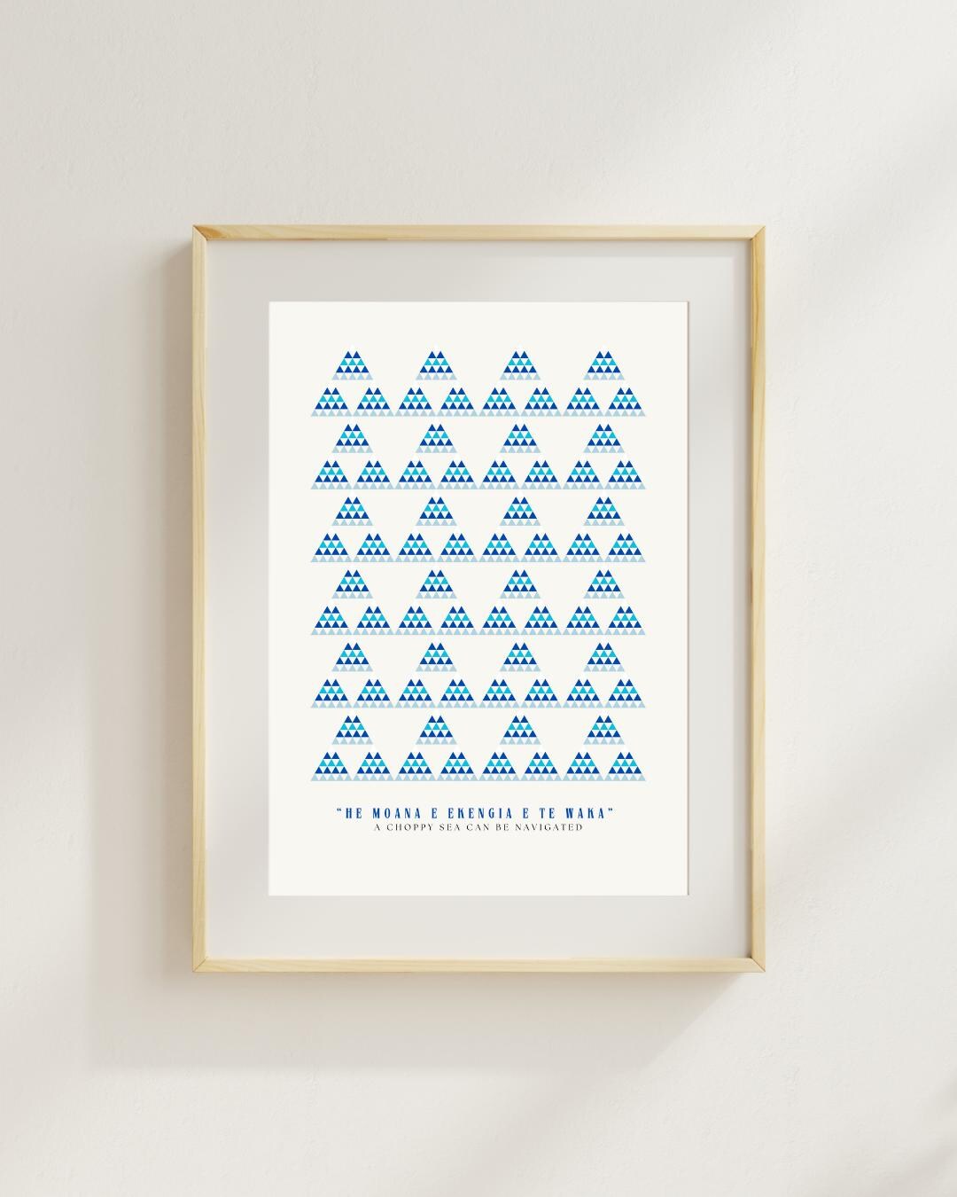 Māori Digital Art Print Ocean-inspired Wall Art Tangaroa & Hine Moana ...