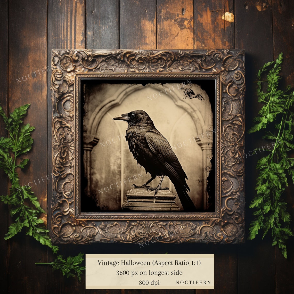 Vintage Halloween Printable Set of 6 Dark Academia Halloween Prints ...