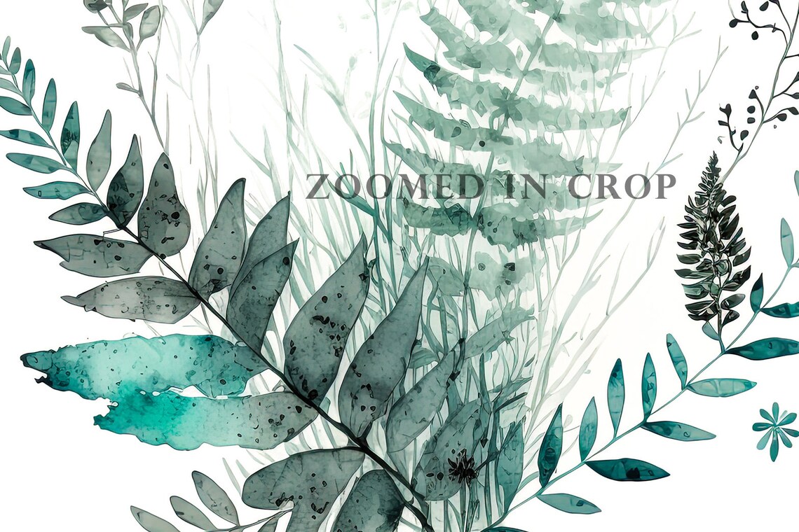 Watercolor Fern Print Download, Printable Watercolor, Digital ...