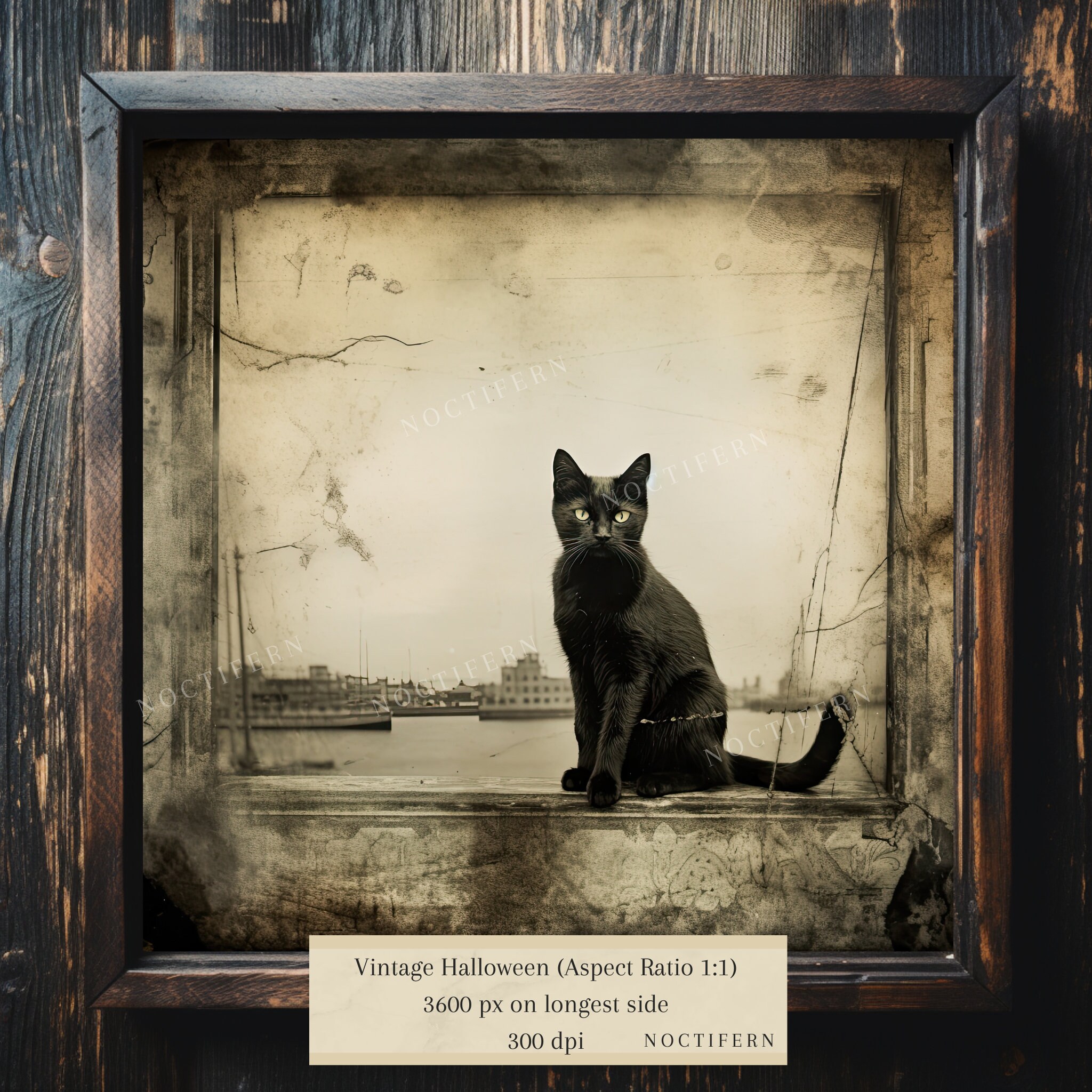 Vintage Halloween Printable Set of 6 Dark Academia Halloween Prints ...