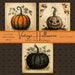 Vintage Halloween Pumpkin Printable | 3 Dark Halloween Prints | Spooky ...