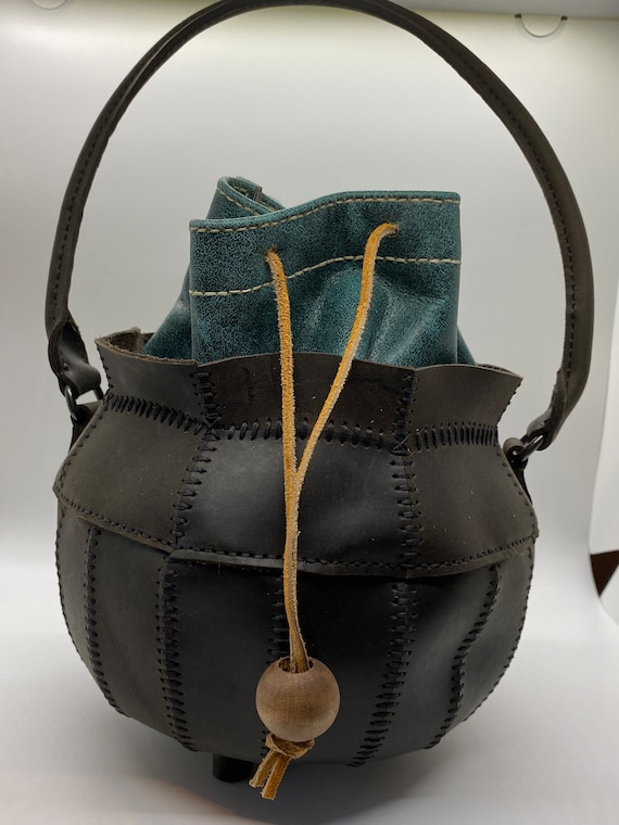 Leather Cauldron Bag - Etsy