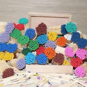 Bulk 3.75 Matches QTY: 100 Colored Matches Candle Matches Long Matches ...