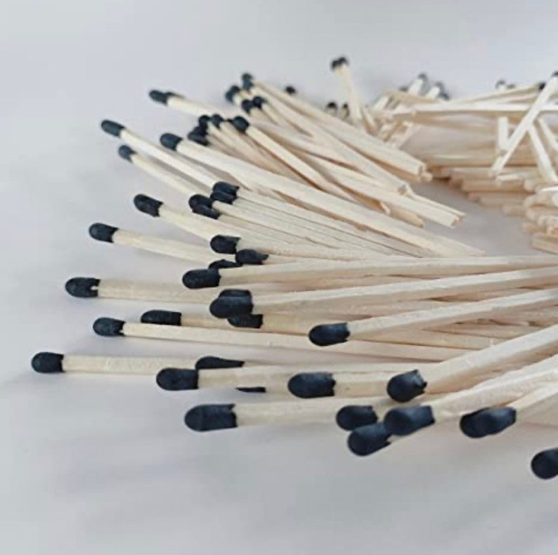 Bulk 3.75 Black Matches QTY: 500 PCS Matches Candle - Etsy