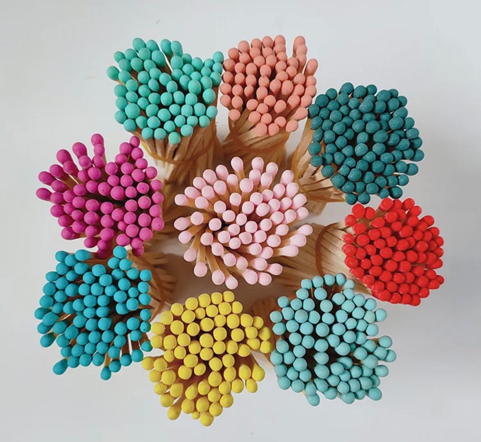 Bulk 3.75 Matches QTY: 100 Colored Matches Candle Matches - Etsy