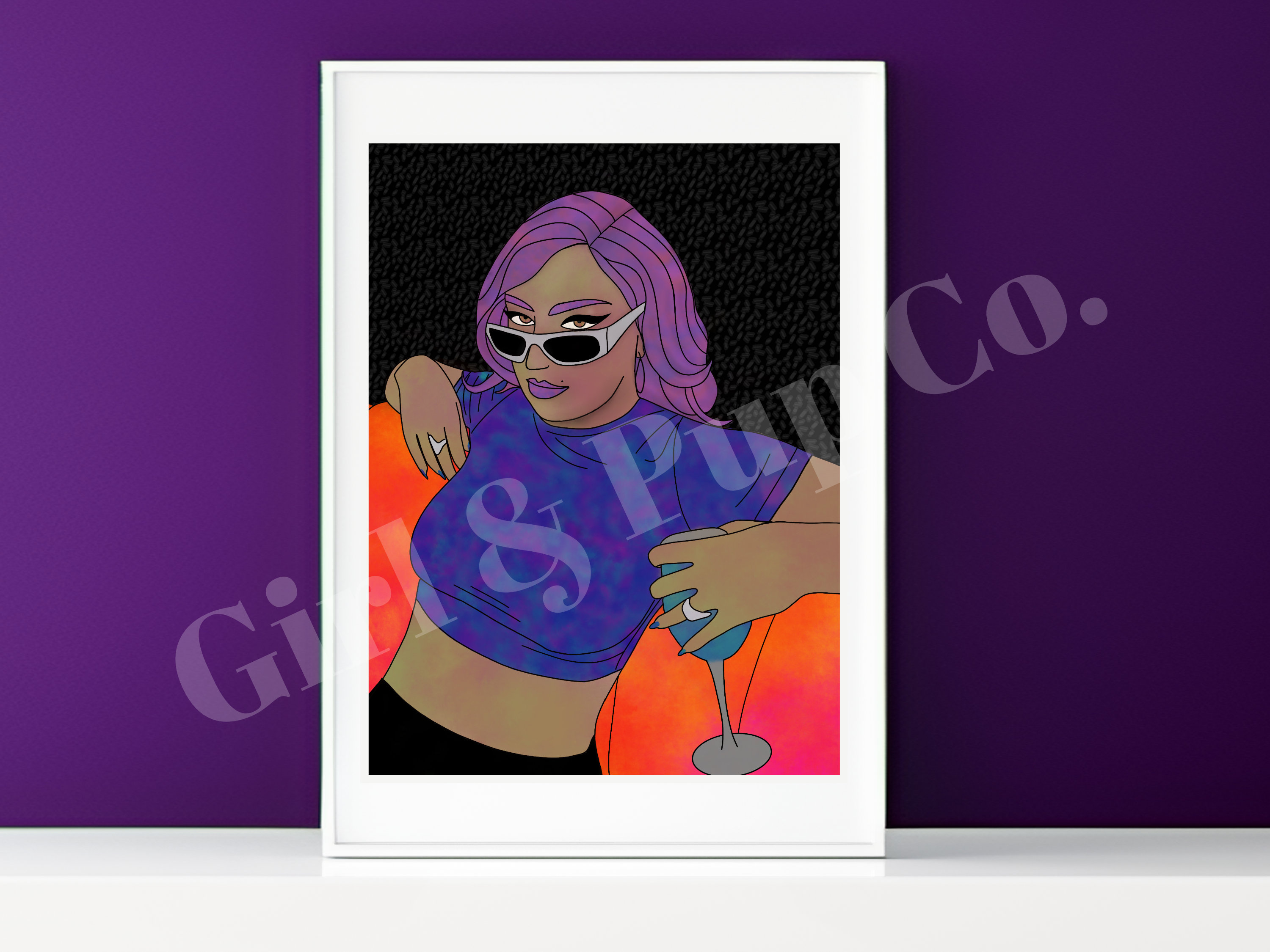 Club Baddie Wall Art Retro Liquor Drinks Cocktails Poster Club Party ...