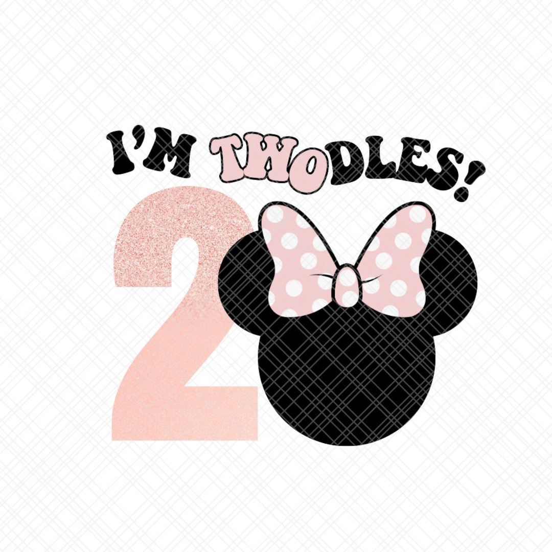 Minnie Mouse PNG, 2nd Birthday Minnie Png, This Minnie, Oh Twoodles ...