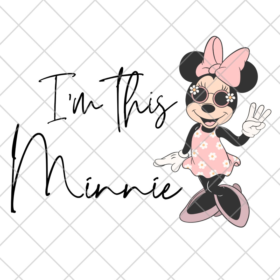 Minnie Mouse PNG, 3rd Birthday, Retro Disney, I'm This Minnie ...