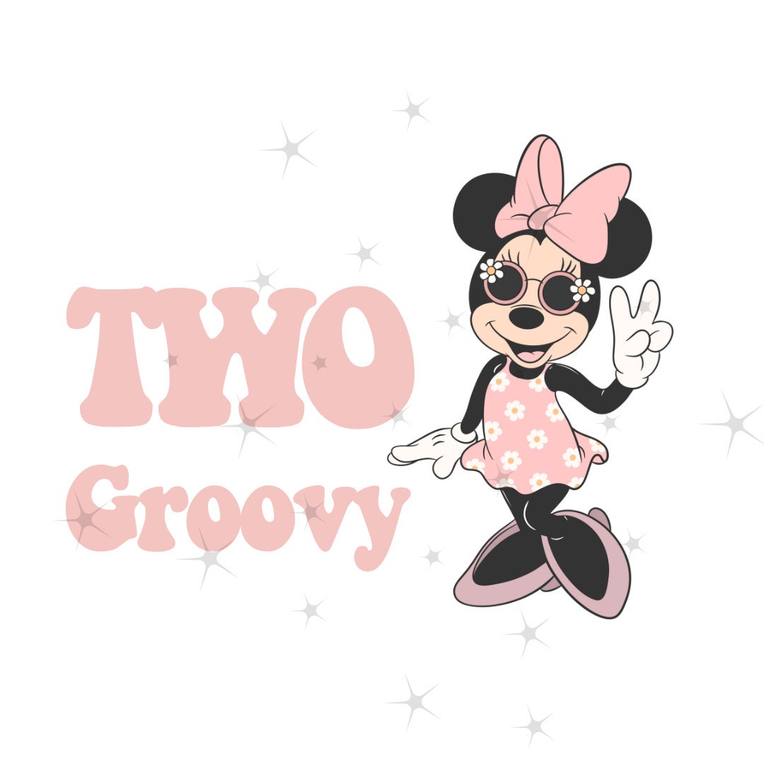 Minnie Mouse PNG Png, 2nd Birthday Png, Two Groovy, Oh Twoodles ...