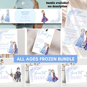Frozen Birthday Welcome Sign Princess Elsa Anna Olaf Party Decor ...