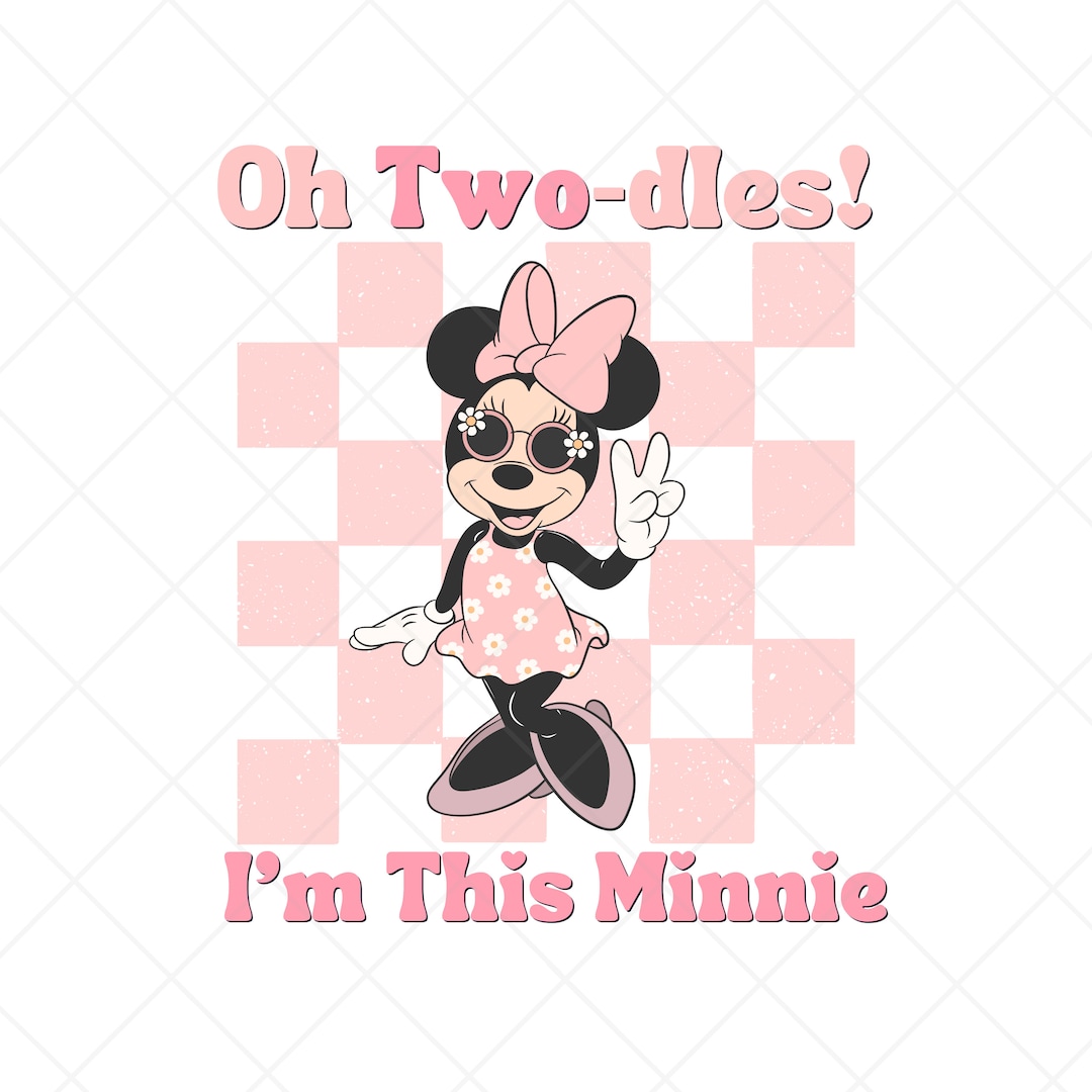Minnie Mouse PNG, 2nd Birthday, This Minnie, Oh Twoodles, Sublimation ...