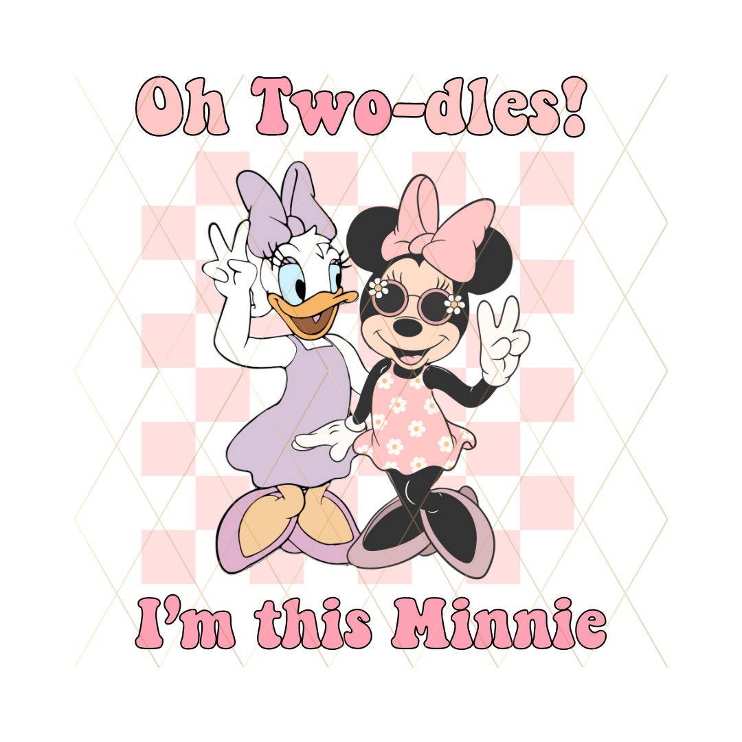 Minnie Mouse PNG, 2nd Birthday, Disney Oh Twoodles Twodles, Sublimation ...