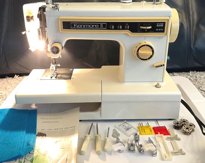 Kenmore 158.13413 Zig Zag Sewing Machine With Pedal and Carry Case ...