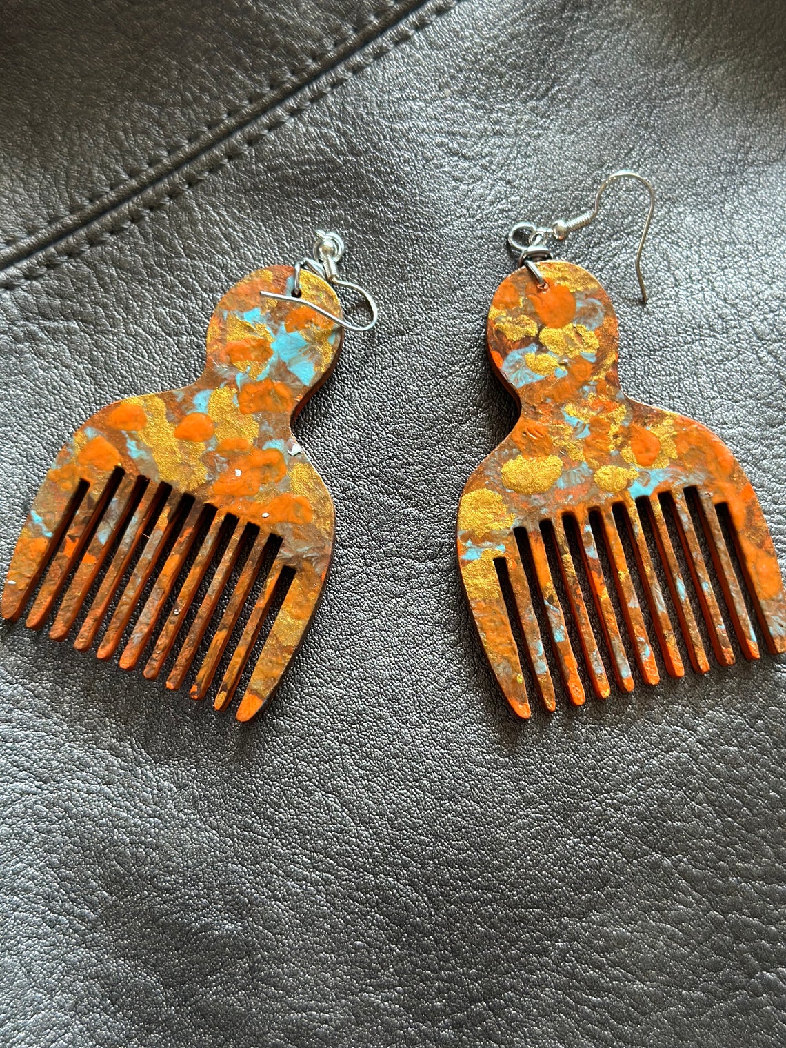 Pics & Combs Graphic Earrings - Etsy