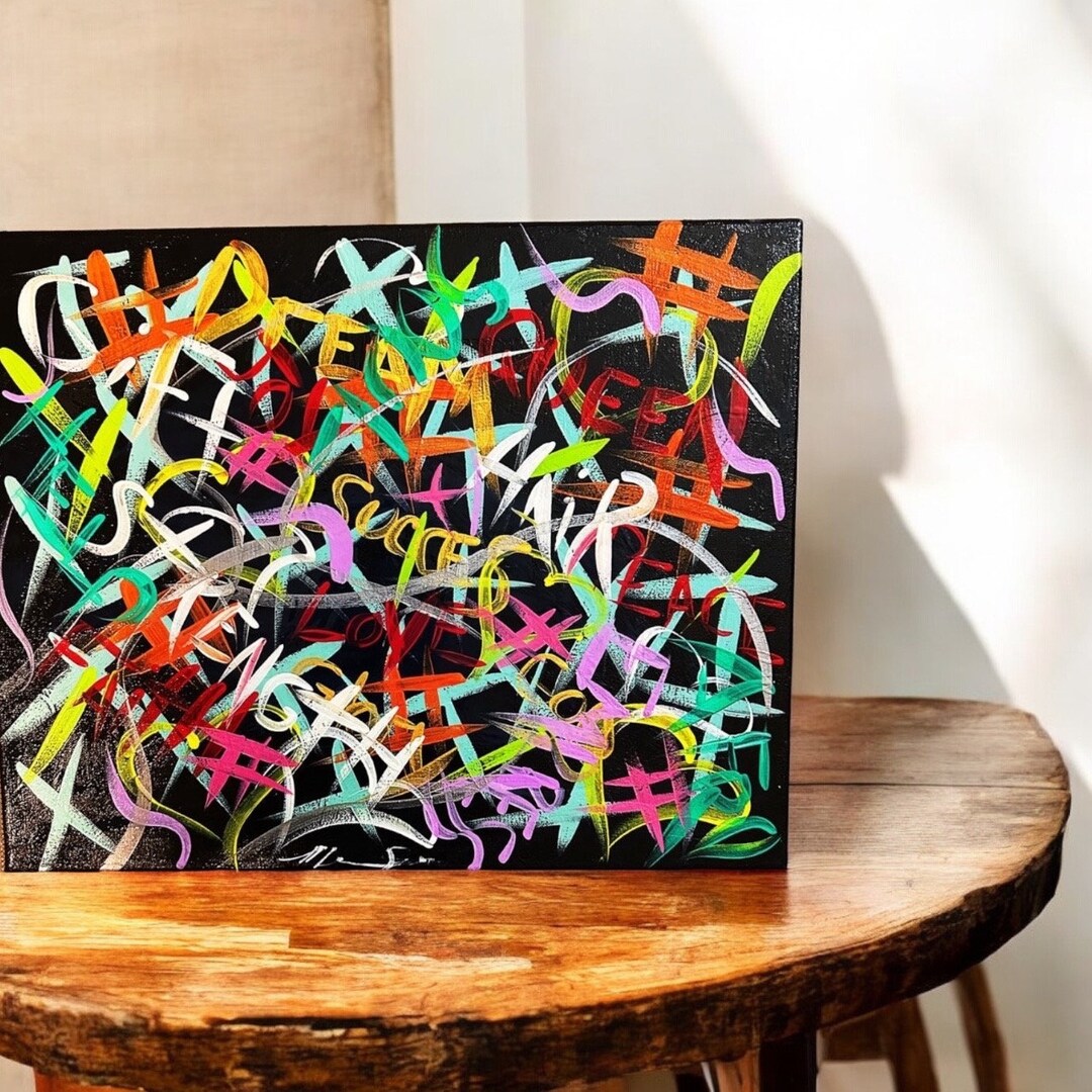 Explosion of Words (wall Decor) - Etsy