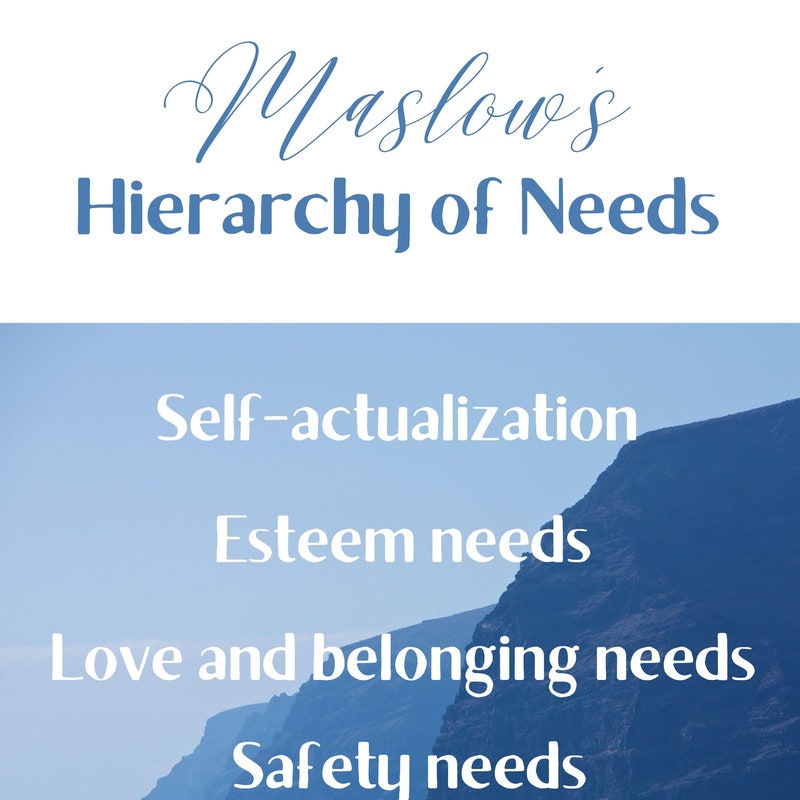 Maslow Before Bloom - Etsy