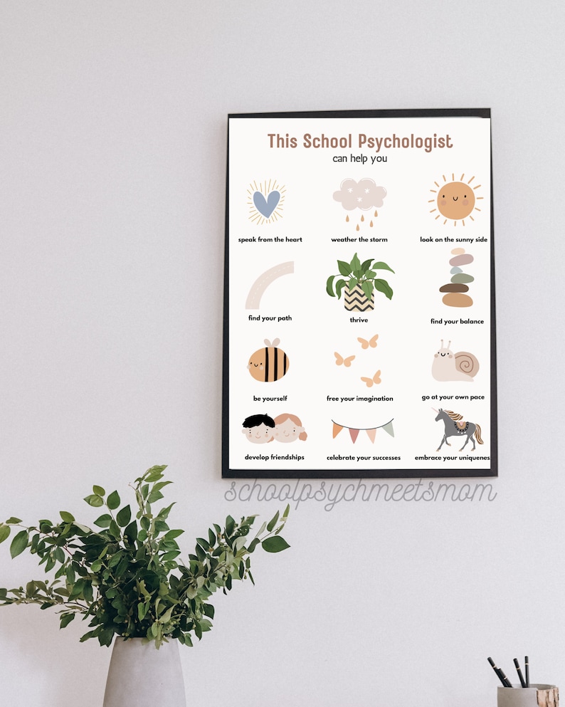 School Psychologist Office Poster - Etsy