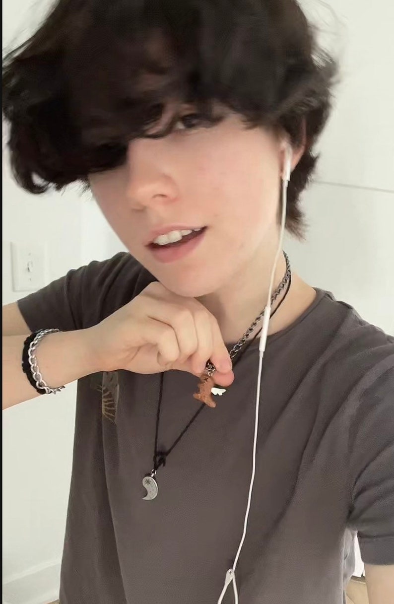 Jays Dino Nugget Pendant Chain Necklace. Handmade Dino - Etsy