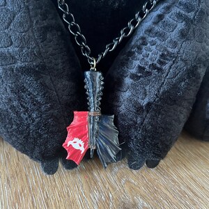 Custom Toothless, Night Fury, Dragon Tail, Black Chain Pendant Necklace ...