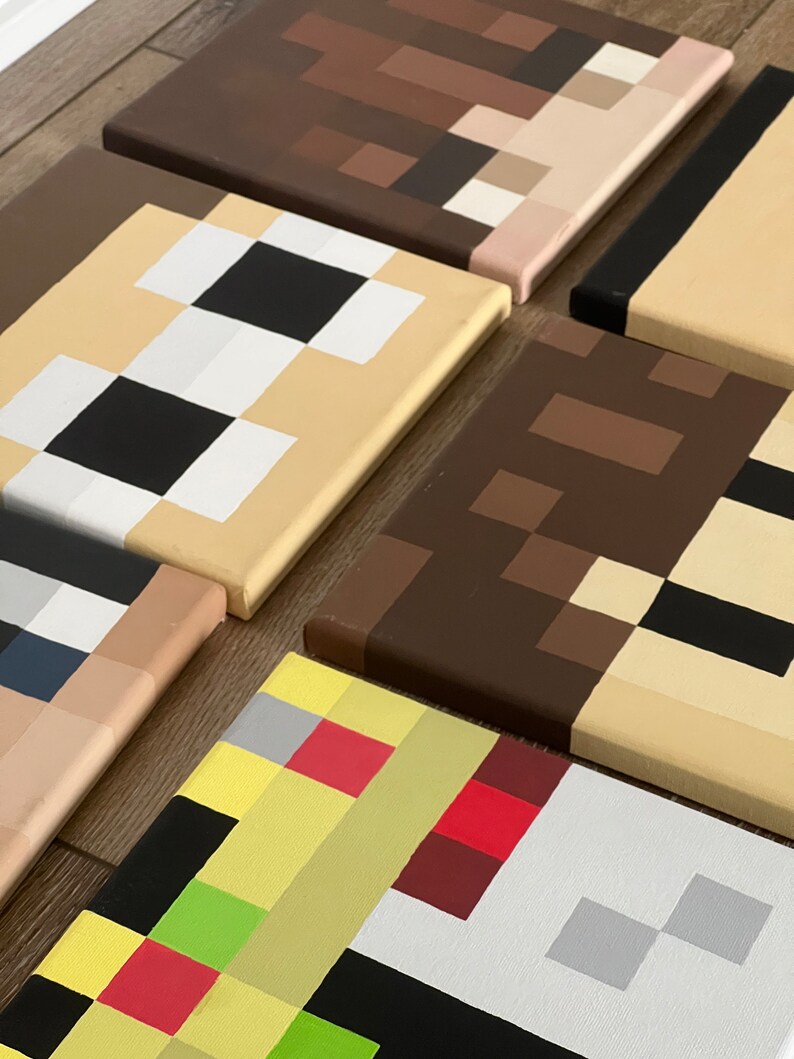 Customized Painted Mcyt Dream Smp Minecraft Portrait - Etsy