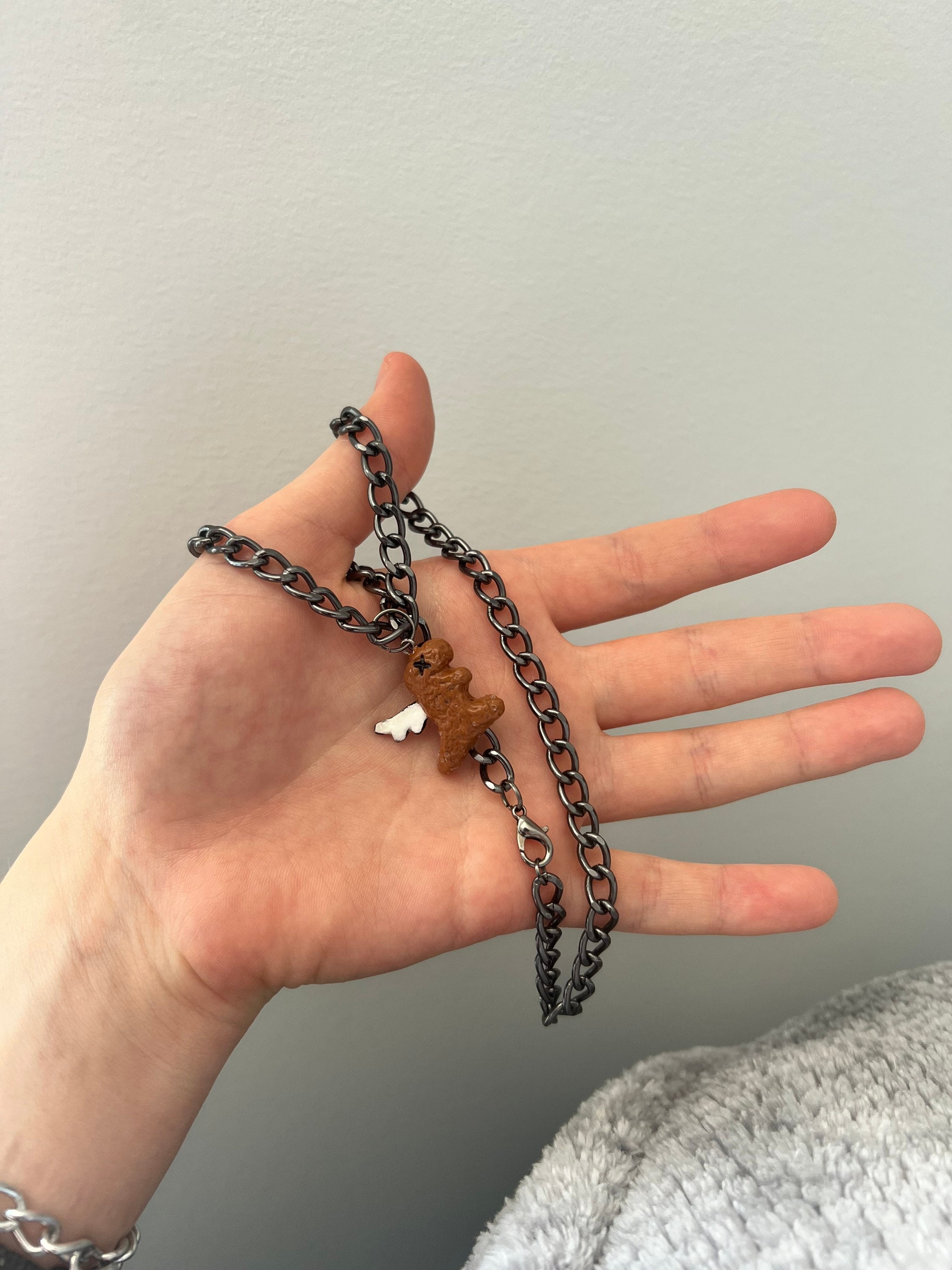 Jays Dino Nugget Pendant Chain Necklace. Handmade Dino - Etsy