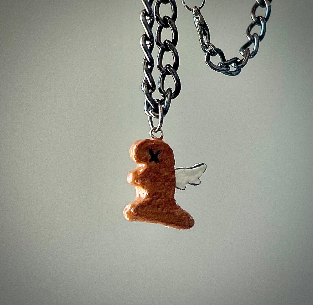 Jays Dino Nugget Pendant Chain Necklace. Handmade Dino Nugget, Jay ...